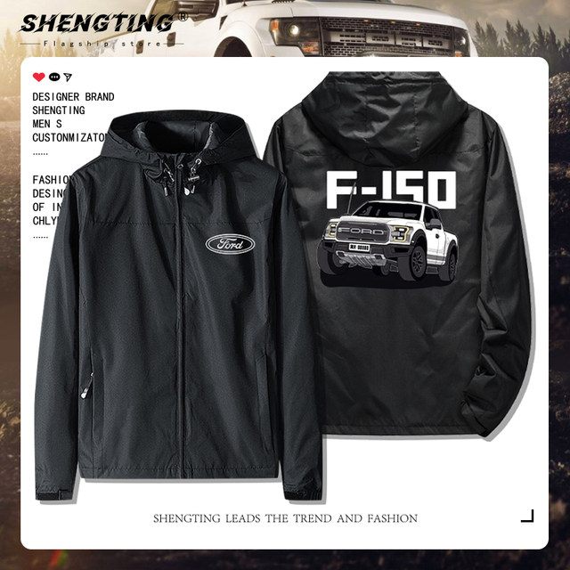 Ford Ford Raptor F-150 Pickup Hooded Jacket Men's Jacket Customized ...