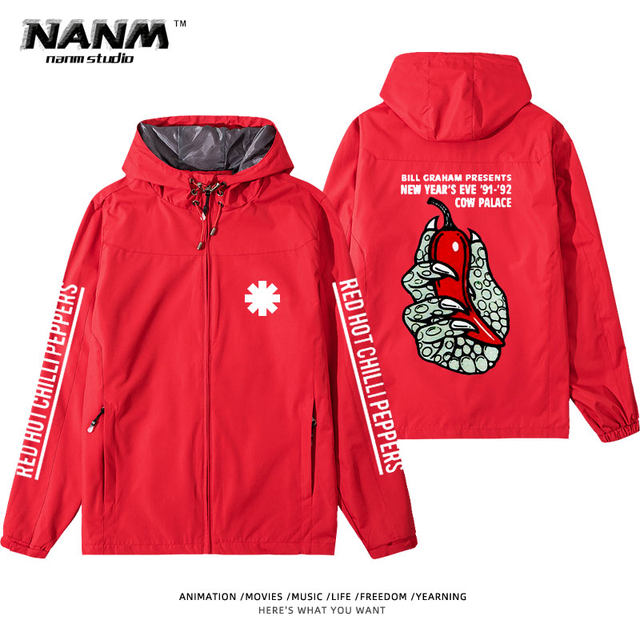 Redhotchillipeppers Red Hot Chili Peppers Rock Band Hooded Jacket Men's ...