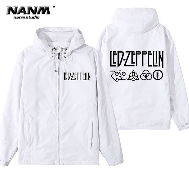 Led Zeppelin band peripheral jacket men's 2022 trendy versatile plus ...