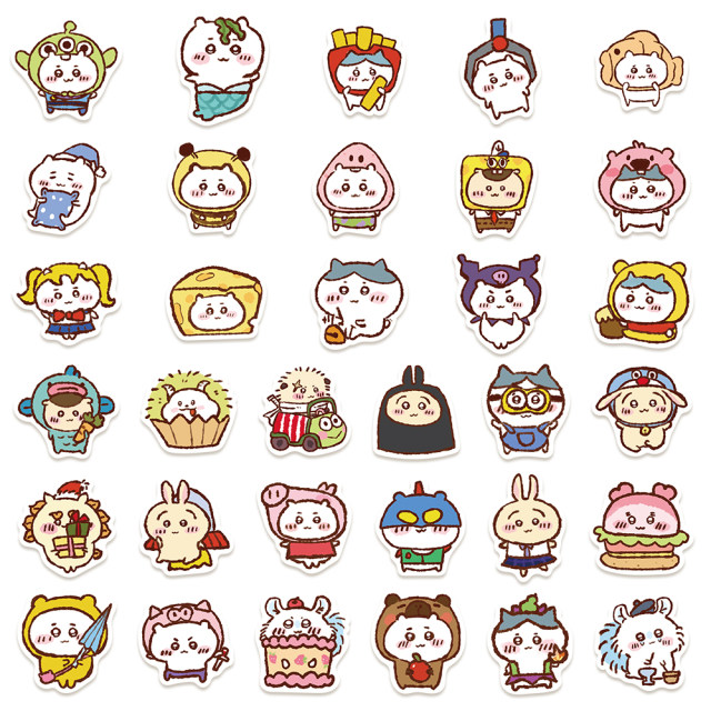 65 cartoon cute chiikawa avatar stickers, ins style, good-looking, fun ...
