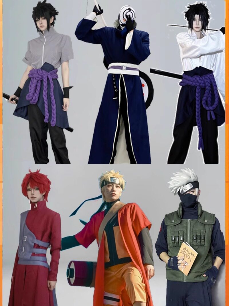 Kostým Naruto Cosplay - Kakashi, Naruto, Sasuke, Obito, Jiraiya ...