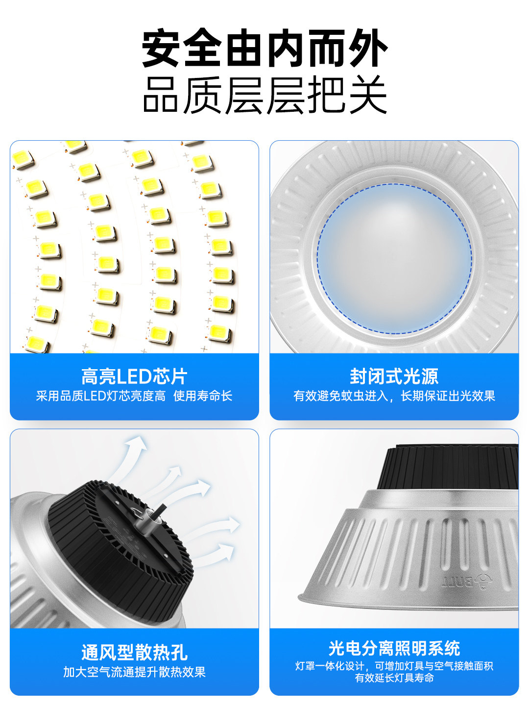Bull 100-300W LED Factory Light - Industrial Warehouse Lighting