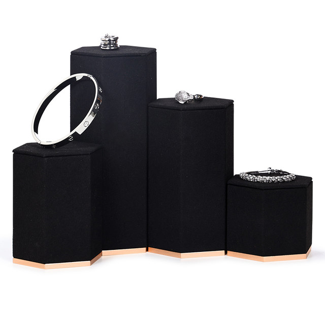 Jewelry display props hexagonal ring bracelet display table counter ...