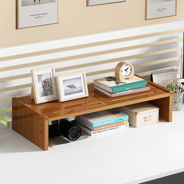 Desktop computer monitor elevated screen neck pad height base bracket ...