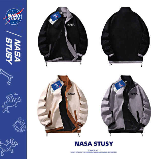 NASA spring and autumn new trendy brand couple coat men's cardigan ...