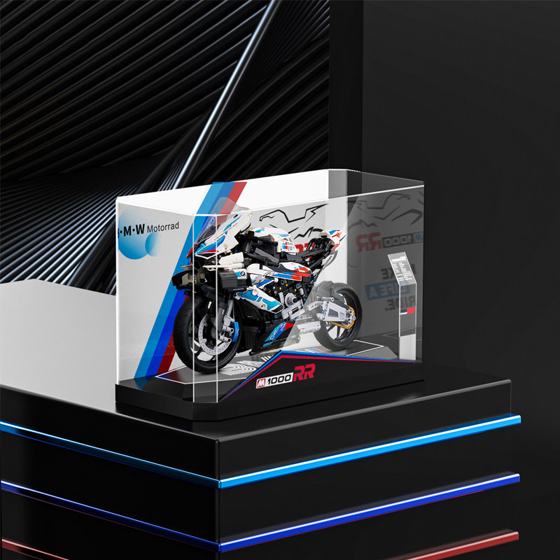 Brick Bling LEGO BMW Motorfiets 42130 Vitrine - Helder Acryl