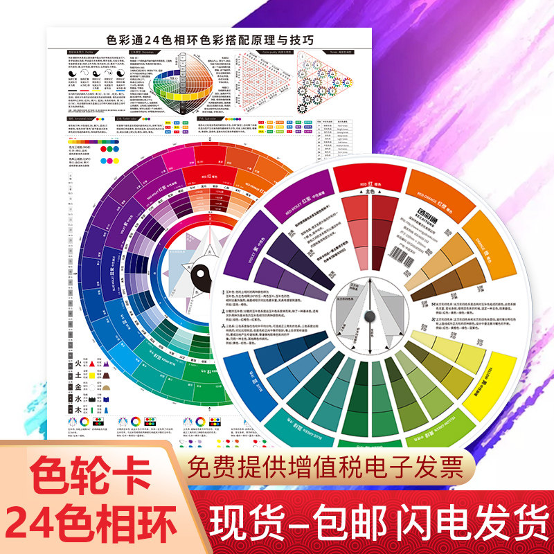 12-farebná farebná schéma - 24-odtieňový farebný kruh