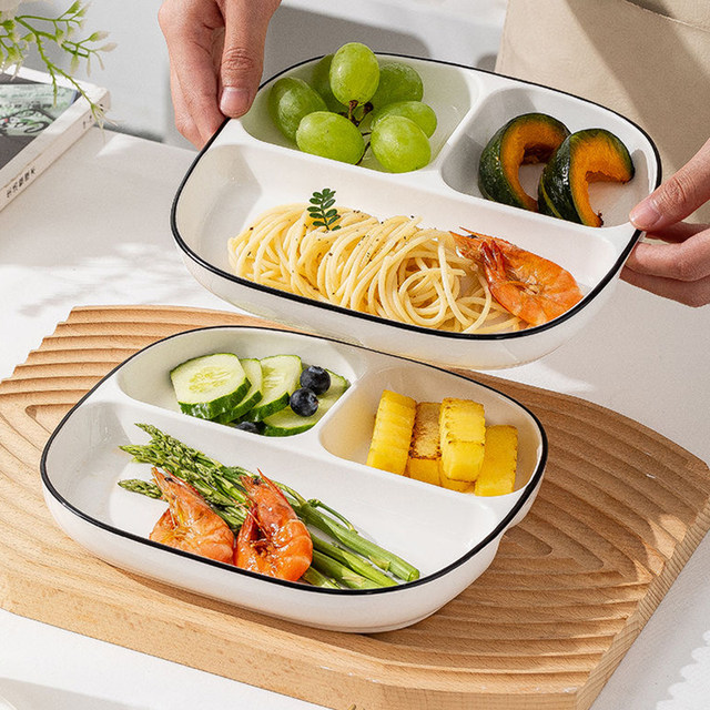 New one -person dining plate home breakfast plate separates children's ...