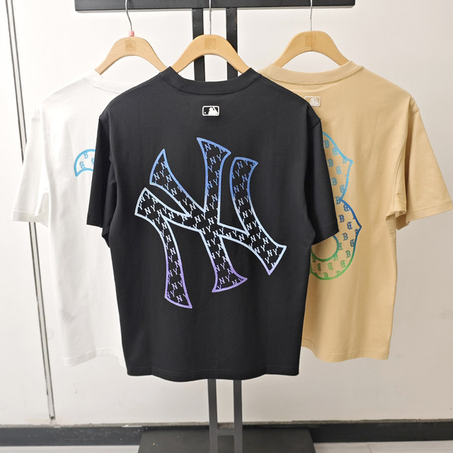 MLB short-sleeved men and women same style 2024 summer new casual loose ...