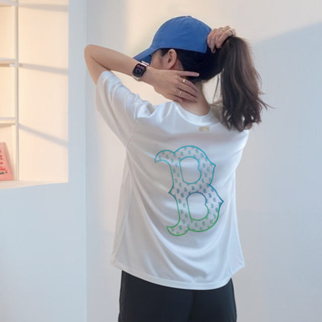 MLB short-sleeved men and women same style 2024 summer new casual loose ...