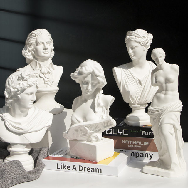 Plaster like David plaster like art teaching aids plaster head studio ...