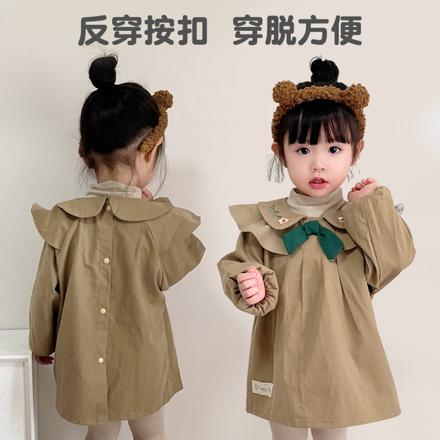 Baby smock, baby girl, little princess, spring and autumn outer wear ...