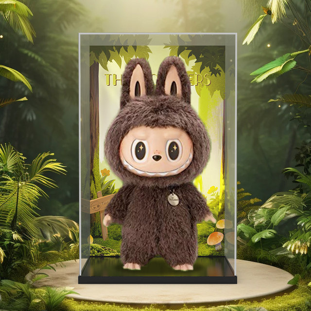 POP suitable for Lego Bubble Mart ZIMOMO vinyl doll acrylic display box ...