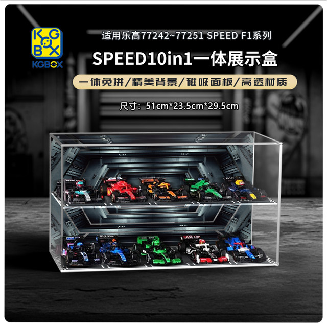 KGBOX for LEGO Speed Racing 77242/77243/77244/77245 Acrylic Display Box