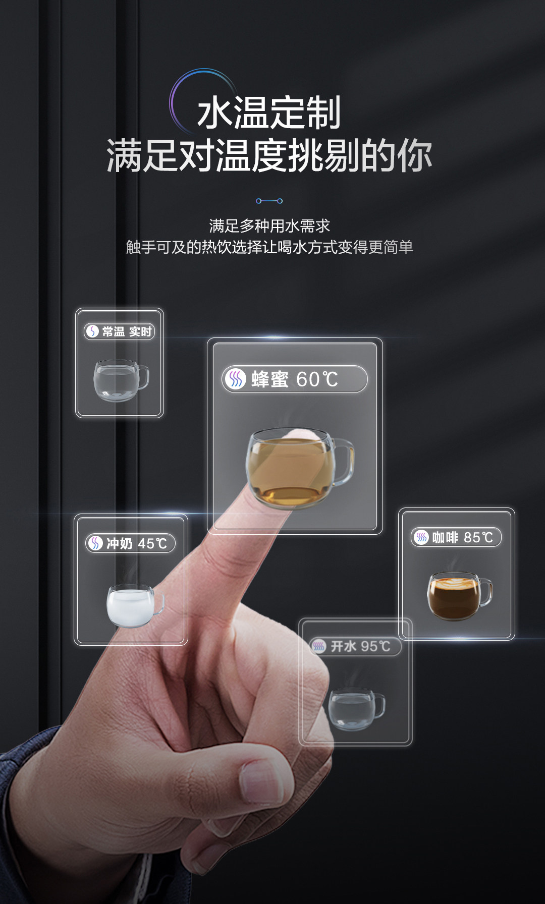 Distributeur d'eau mural Haier - Eau chaude et froide instantanée