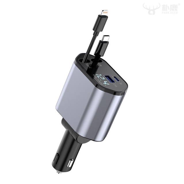 Car charger digital display super fast charging head 120W comes with ...