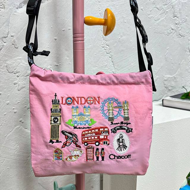 April new 100% nylon high-quality ball chain zipper small square bag ...