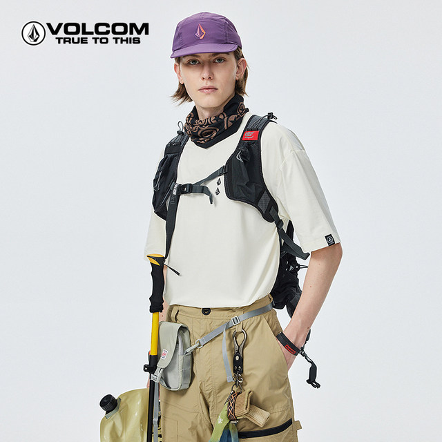 VOLCOM Diamond Outdoor Brand Sunscreen Antibacterial Quick-Drying T ...