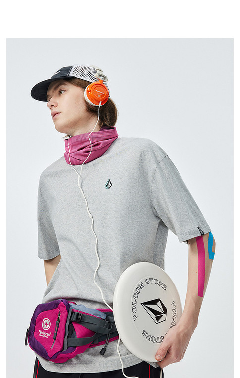 VOLCOM diamond outdoor brand simple cotton sports T-shirt 2024 new ...