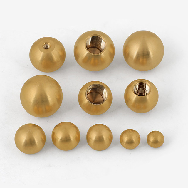Brass inner teeth ball nut round screw cap decorative nut lamp ...