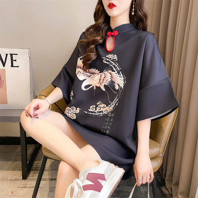 Guo Chao retro improved cheongsam women's high -level sense 2024 summer ...