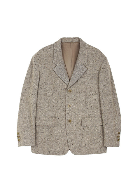 OSENS heavy wool colorful dot yarn tweed shoulder pad suit Italian ...