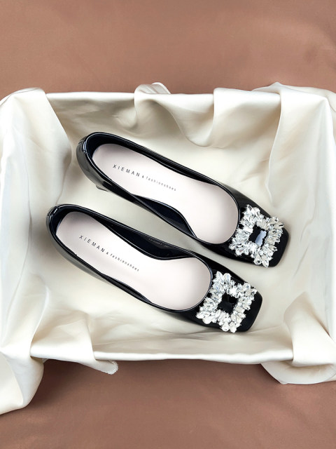 Matcha high heels for women's thick heels 2025 new spring and autumn ...