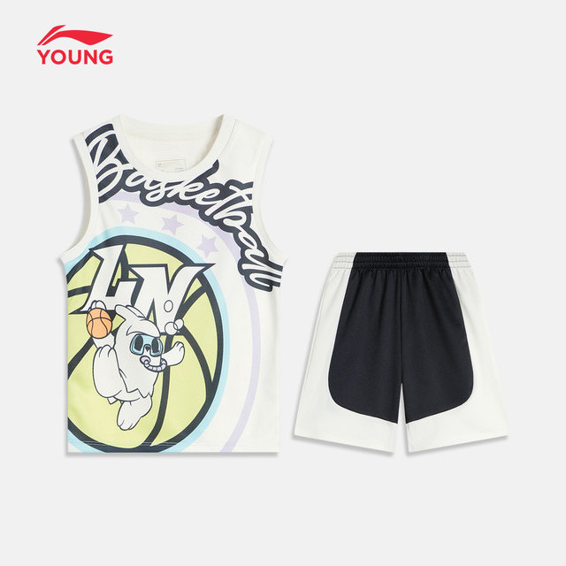 Li Ning children's clothing suit boys 2024 new sports life series quick ...