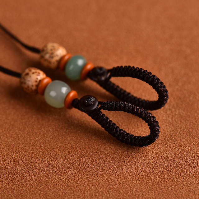 DIY car key chain braided rope semi-finished hand-woven pendant rope ...