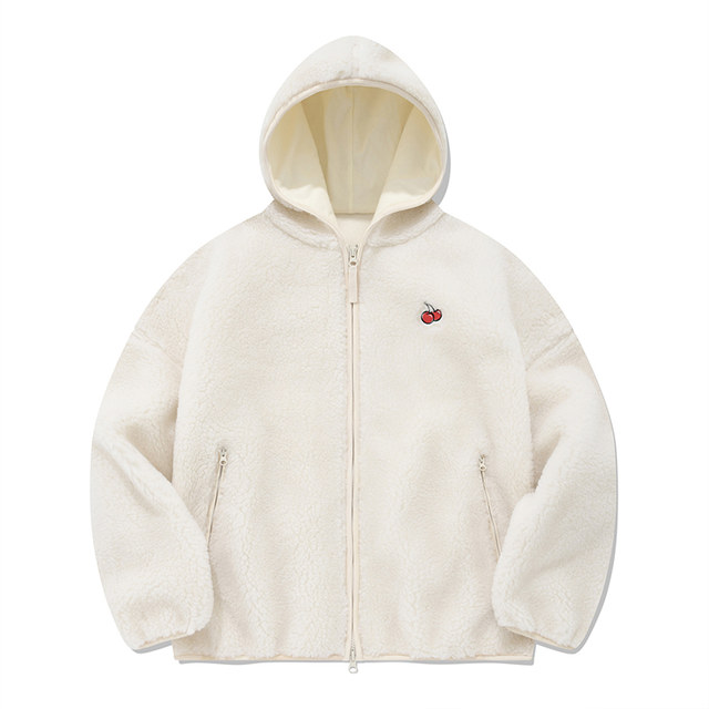 Kirsh Big Cherry Fleece Jacket for Women Autumn and Winter 2024 New ...