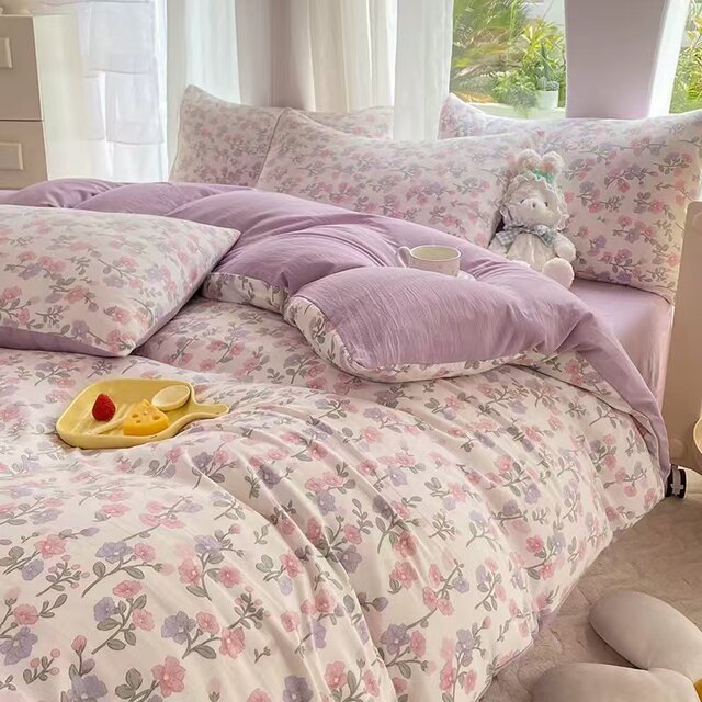 2024 new bedding four-piece set for student dormitory single bed three ...