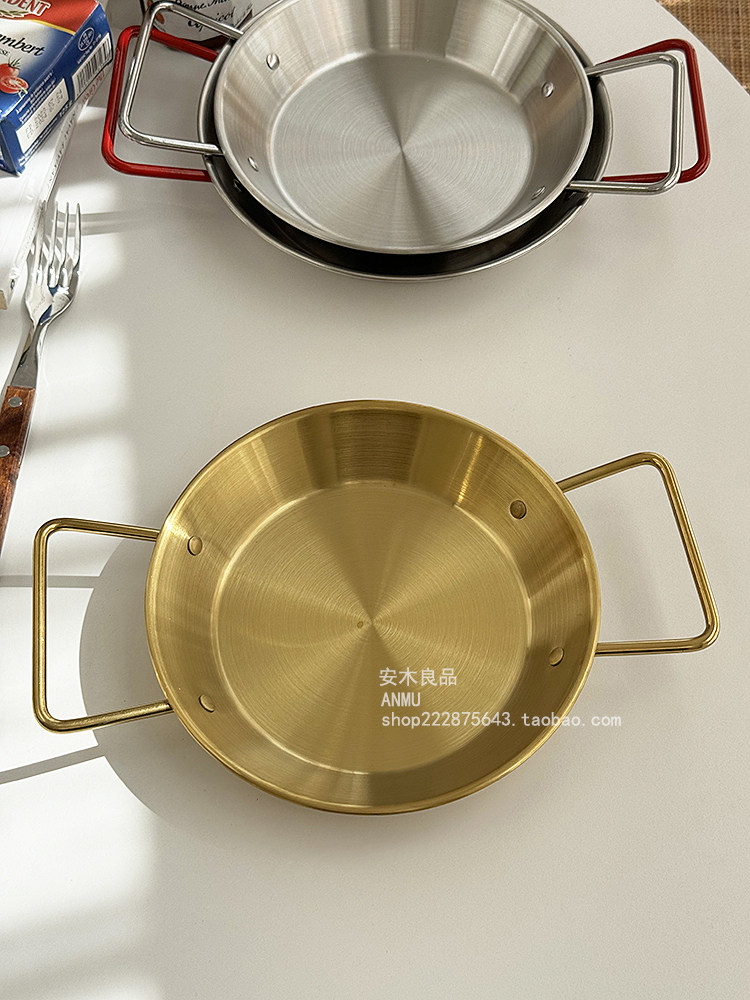 Anmu Liangpin Korean ins style double-eared stainless steel thickened ...