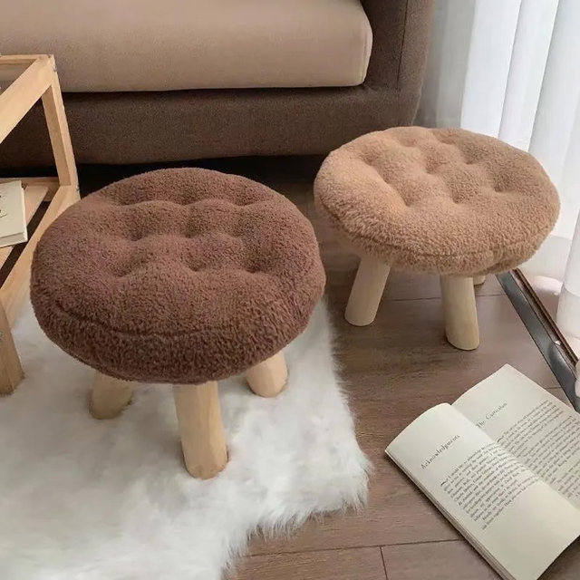 Cookie biscuit small stool low stool soft sitting ultra-low chair girl ...