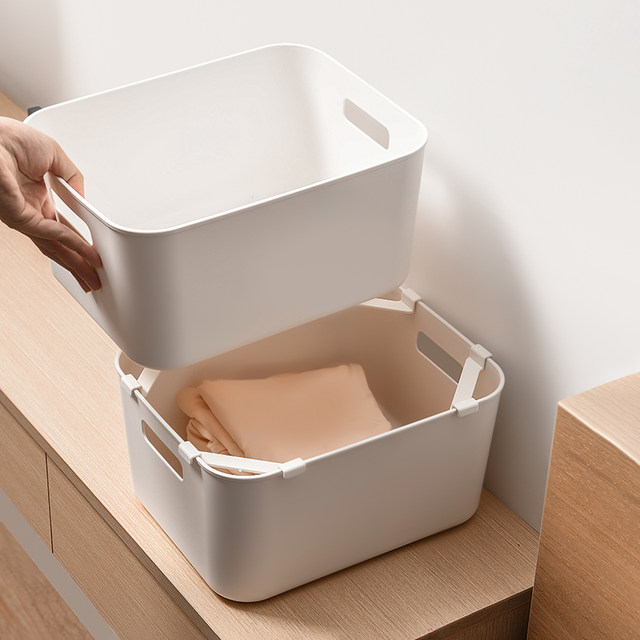 Coverless storage box superimposed auxiliary rack storage basket four ...