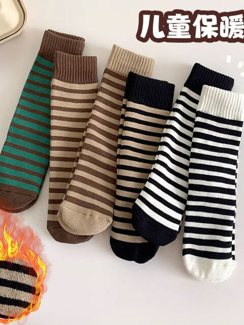 Small socks in autumn and winter plus velvet thickened stockings for ...