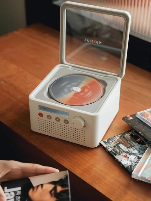 Syitren/Saitalin R200 Cd Player Two-Way Bluetooth Stereo Screen Retro ...