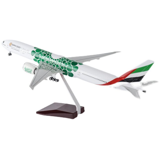 Aircraft model Emirates Airline passenger aircraft A380 assembled ...