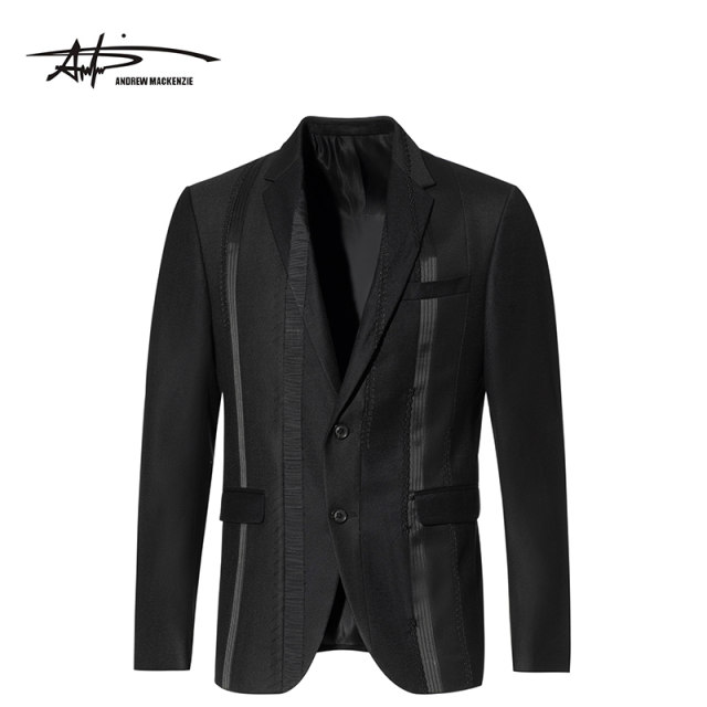 ANDREW MACKENZIE Italian Men's Suit Business Casual Suit Jacket Men