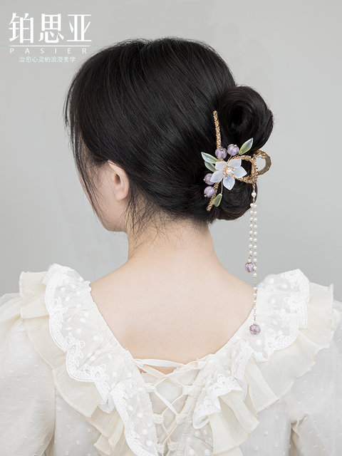 Platinuma Luminan Flower Flowing Supin Summer Hair Female Leave Shark High -end Sensitive Large ...