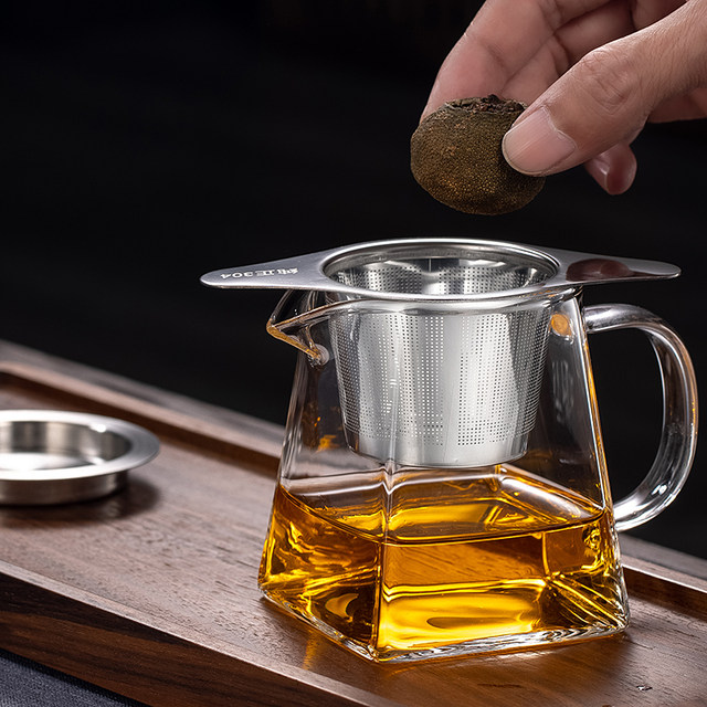 High-end tea set stainless steel tea leak filter heat-resistant high ...
