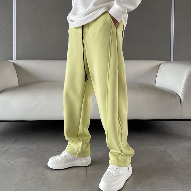 Autumn new fashion versatile harem sweatpants men's simple solid color ...