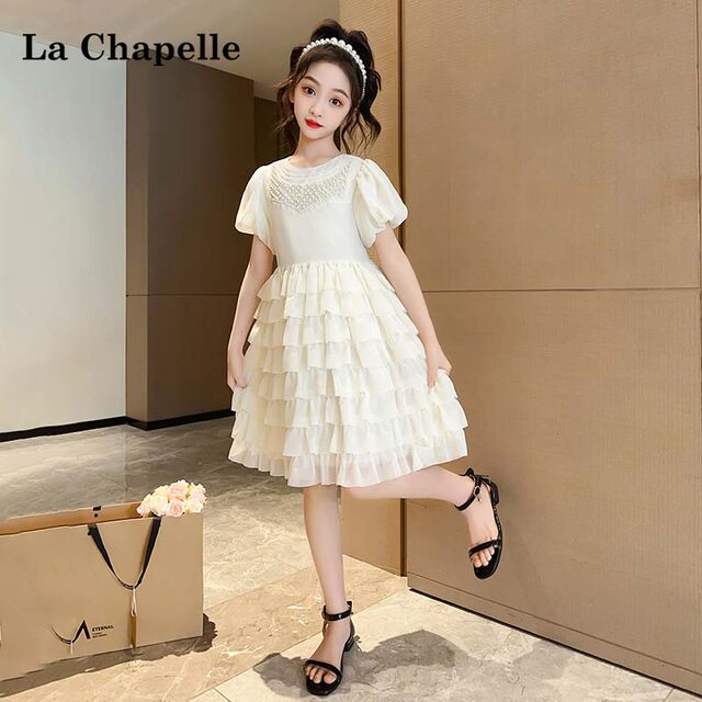 La Chapelle children's summer dress 2025 new high-end dress skirt ...