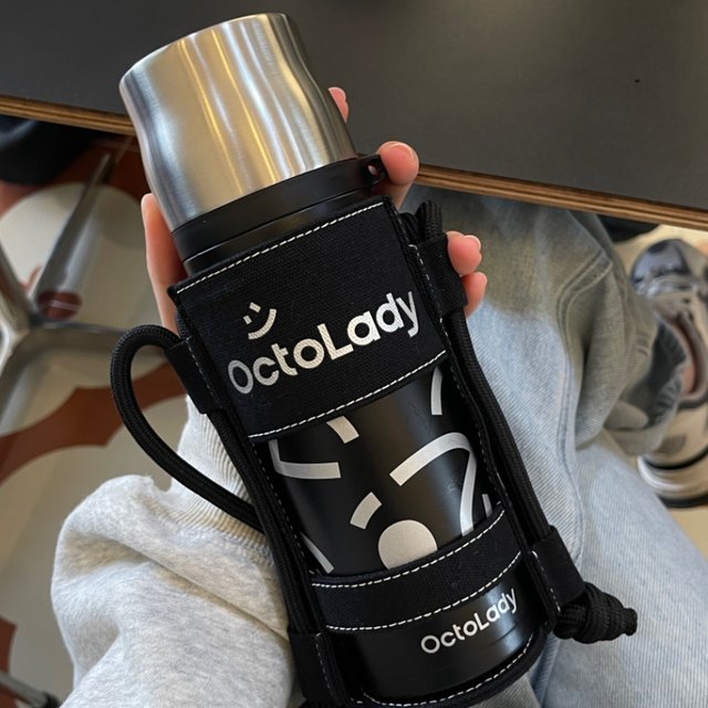 Miss Octopus's thermos cup, large-capacity water cup, girls' good ...