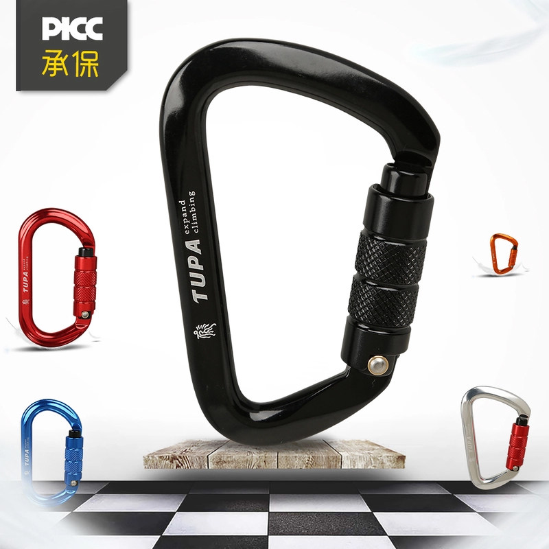 Tupa Carabiner - Rock Climbing Main Lock D Lock