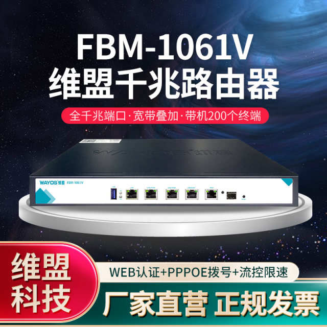 ayos Weimeng FBM-1061V multi-WAN interface router full gigabit ...