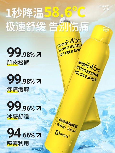 Sports freezing spray soothes professional ice muscle spray cooling ...