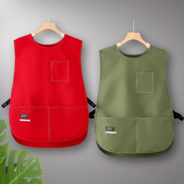 2025 new vest apron kitchen home canvas work clothes for women's vest ...