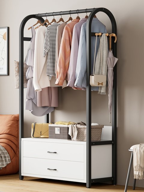 Drawer model cloak rack solid wood ecological board landing bedroom ...