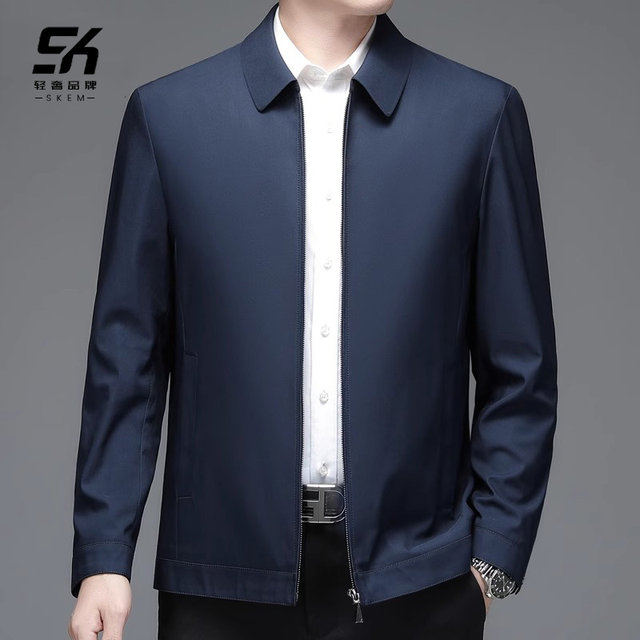 Jacket men's new style casual middle-aged and elderly business ...