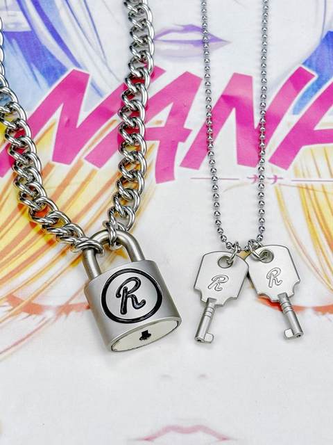 Can open the original Nanjing lock necklace nana fashion punk lock R ...